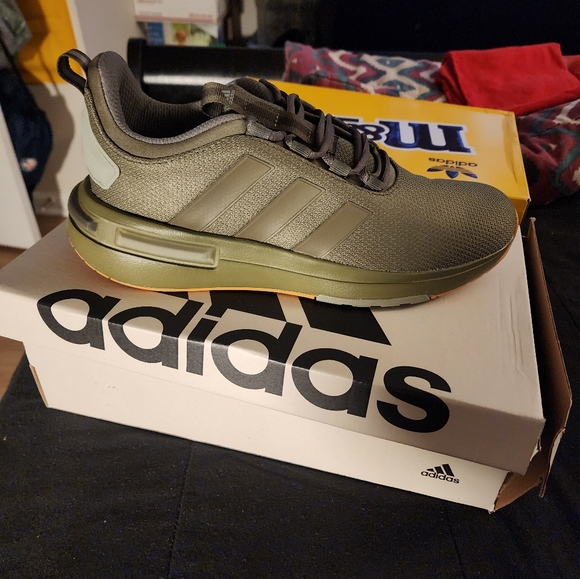 adidas | Shoes | Adidas Mens Olive Green Sneakers | Poshmark